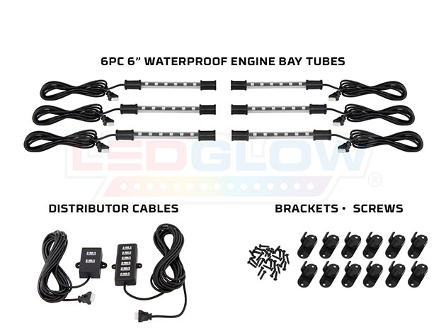 LEDGlow | Million Color Wireless LED Car Underbody Lighting Kit