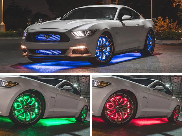 LEDGlow | Million Color Wireless LED Car Underbody Lighting Kit