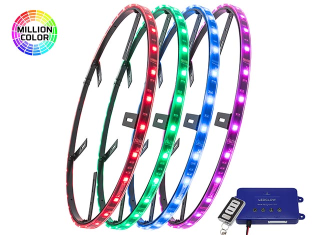 LEDGlow | Million Color Wireless LED Car Underbody Lighting Kit