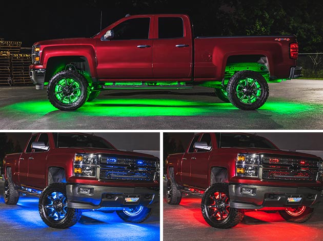 LEDGlow Million Color Wireless LED Truck Underbody Lighting Kit